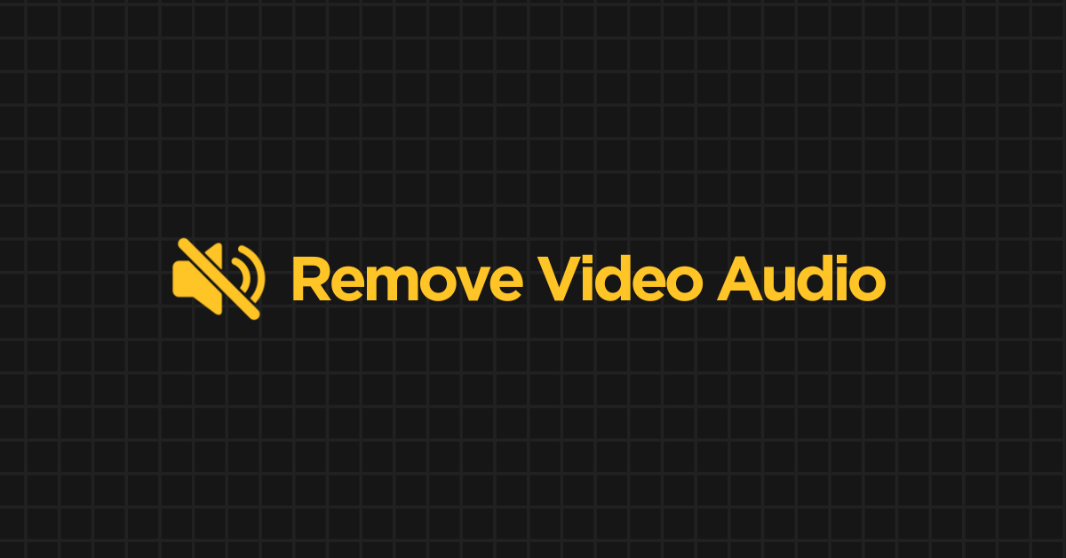 Free Online Tool to Remove Audio from Video – Instantly & Securely ...